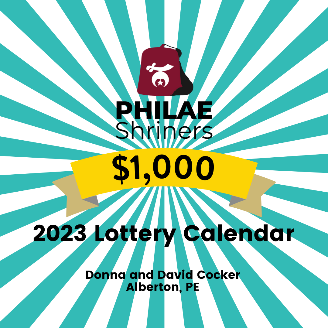 Lottery Calendar 2025 – Philae Shriners