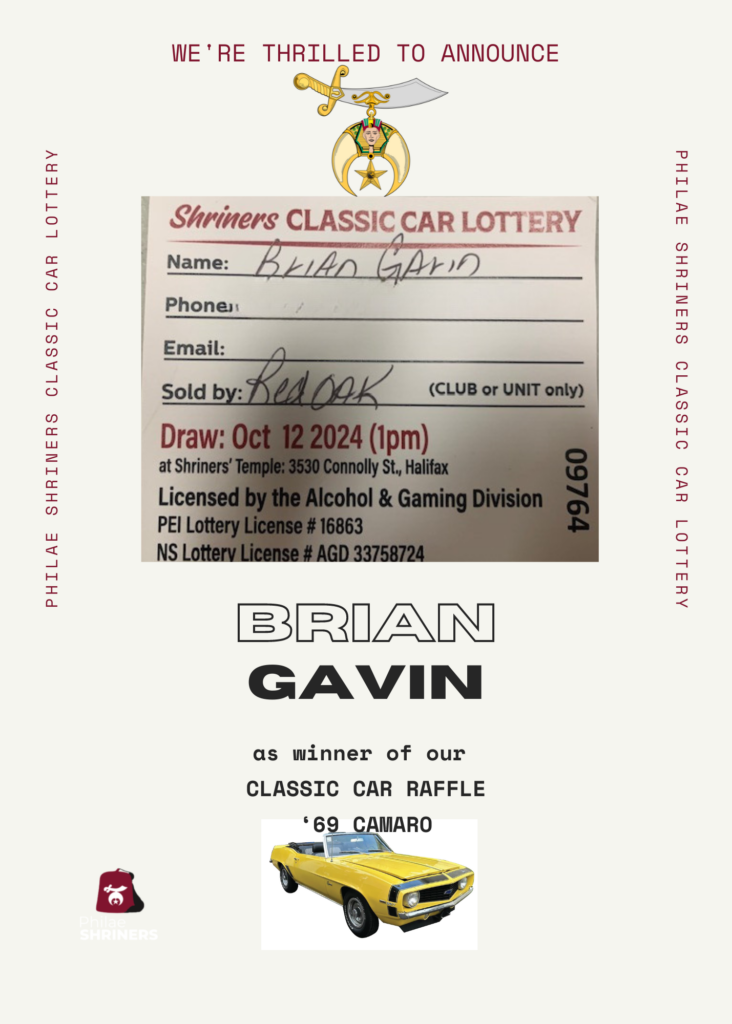 Classic Car Lottery – Philae Shriners
